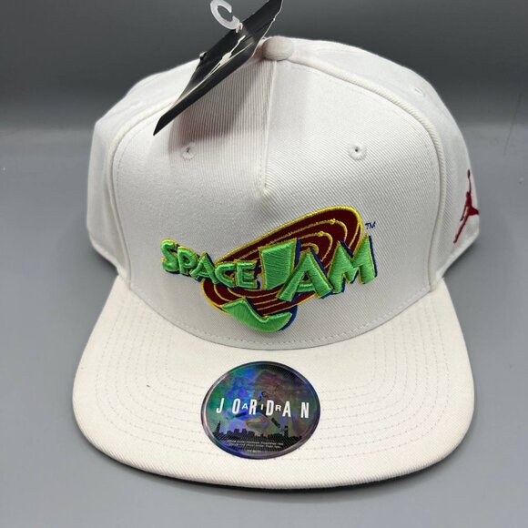 Jordan | Accessories | Air Jordan Hat Men White Green Space Jam Jumpman ...